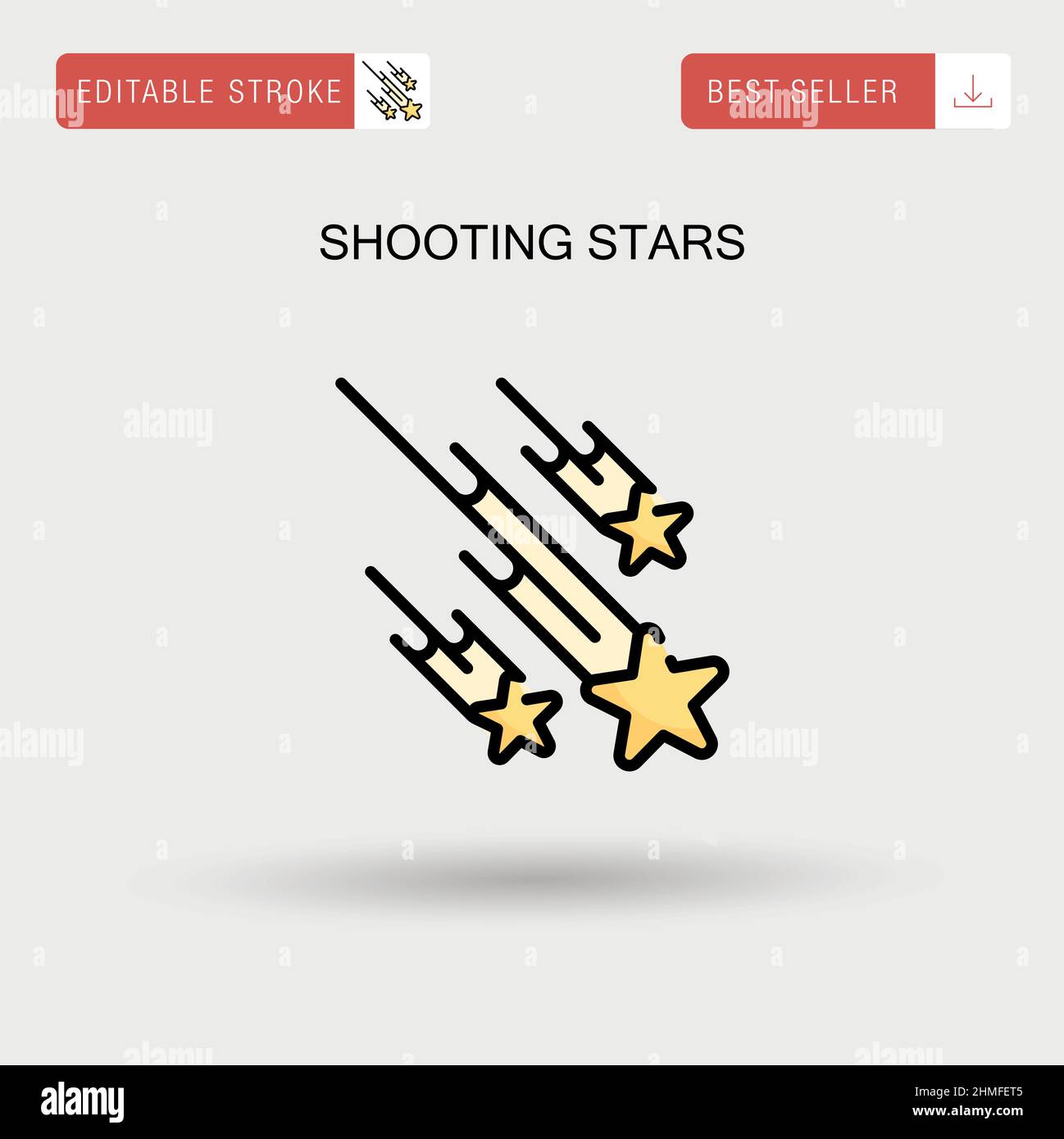 Falling stars background shooting Stock Vector Images - Alamy