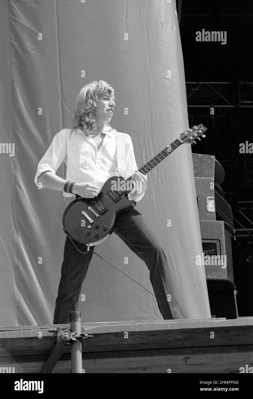 American rock band Spider performing at the Reading Festival, England ...