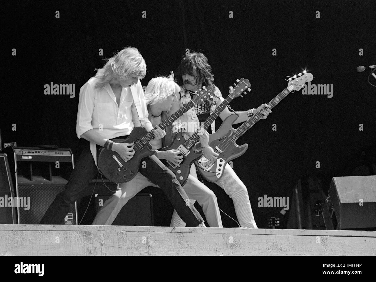 American rock band Spider performing at the Reading Festival, England ...