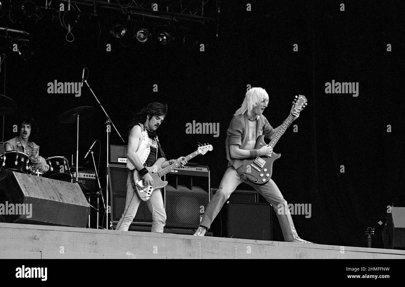 American rock band Spider performing at the Reading Festival, England ...