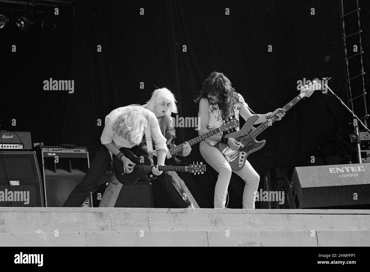 American rock band Spider performing at the Reading Festival, England ...