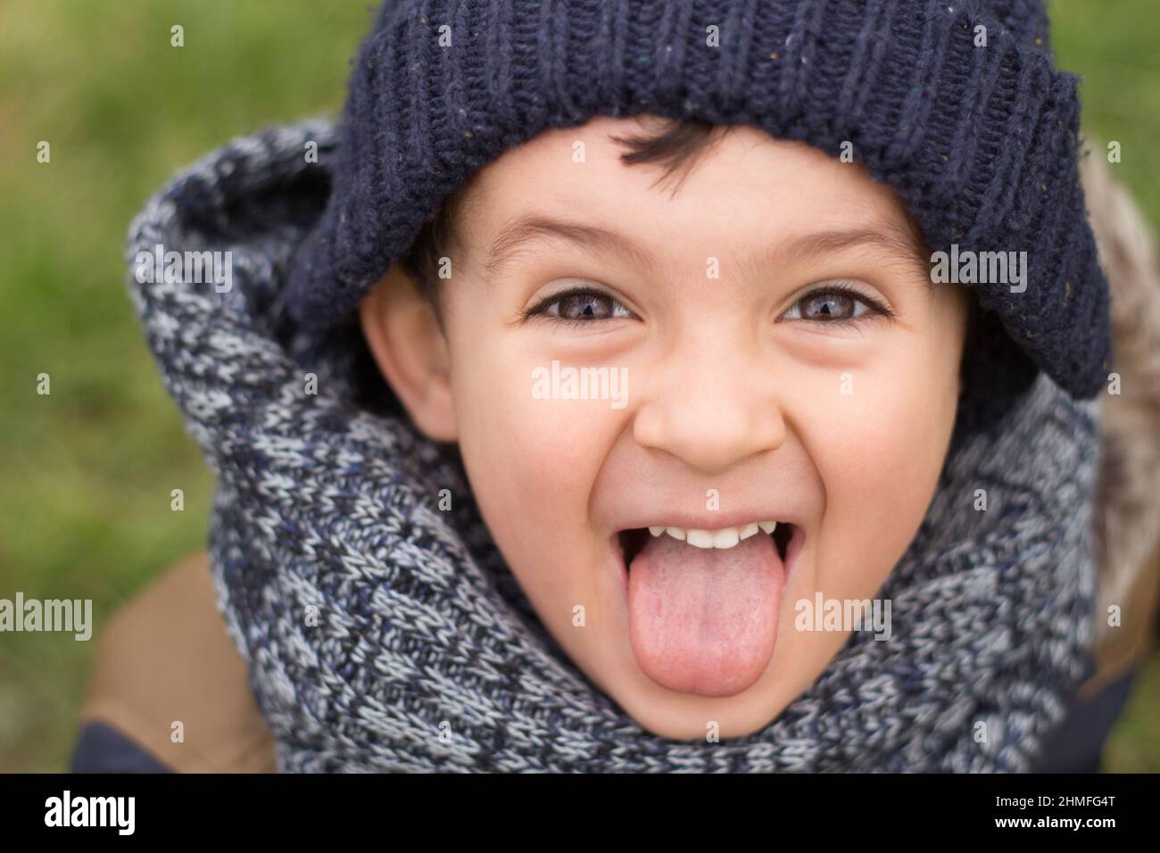 Child being silly hi-res stock photography and images - Alamy
