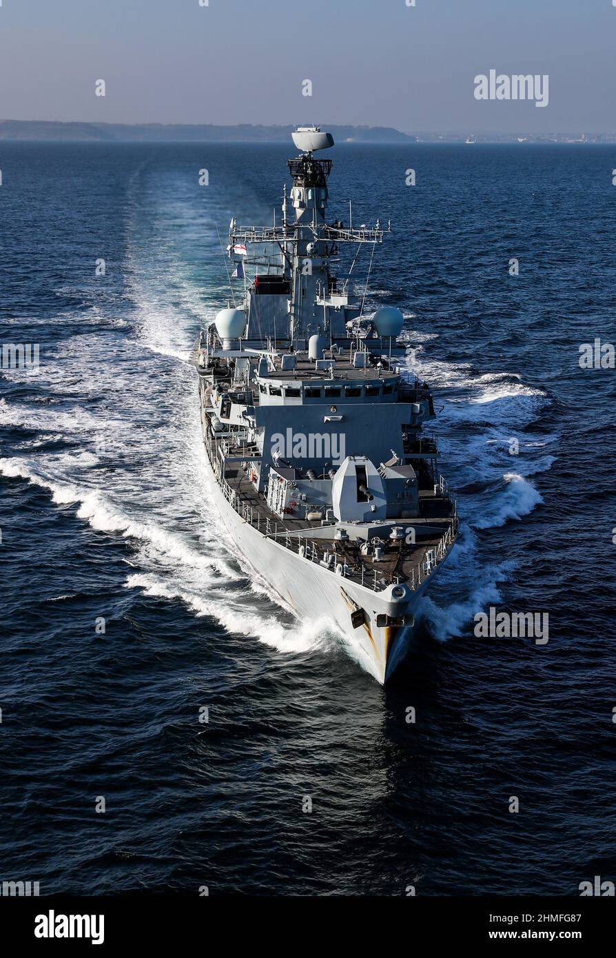 Type 23 frigate operated by the Royal Navy Stock Photo - Alamy