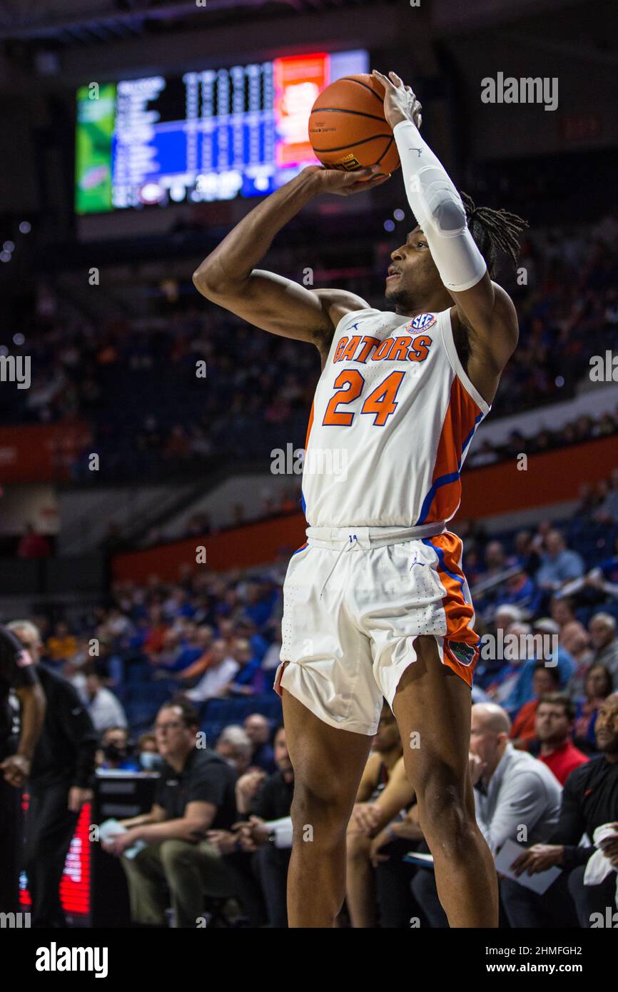 February 9, 2022: Florida Gators guard Phlandrous Fleming Jr. (24 ...