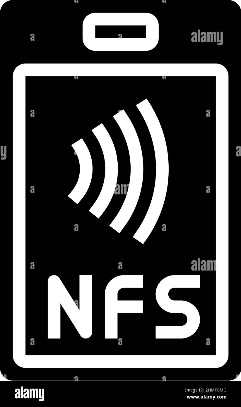 nfc contactless glyph icon vector illustration Stock Vector Image & Art ...