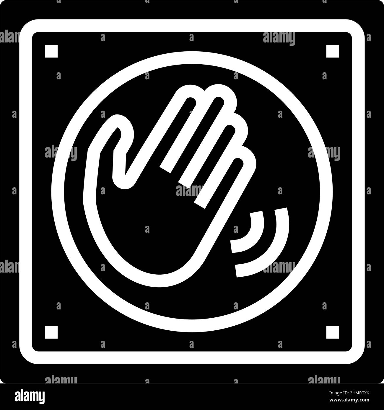 switch contactless glyph icon vector illustration Stock Vector Image ...