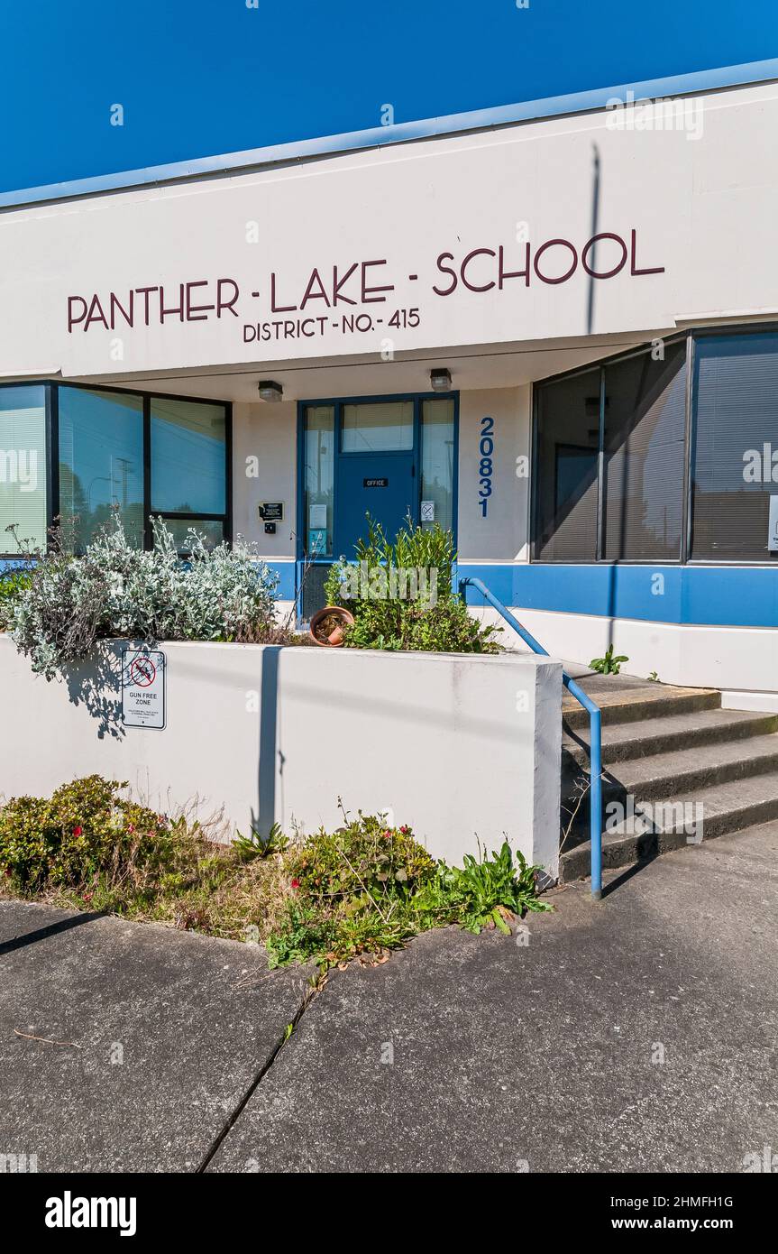 The old Panther Lake Elementary School, torn down in 2019, in Kent ...