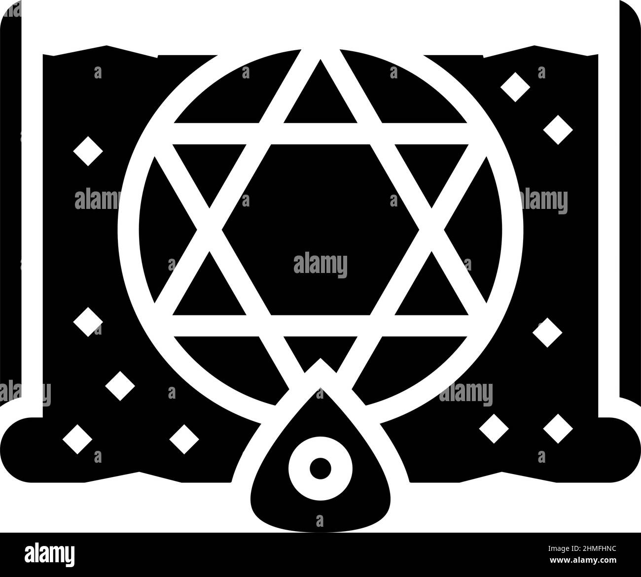 mystic magic glyph icon vector illustration Stock Vector Image & Art ...