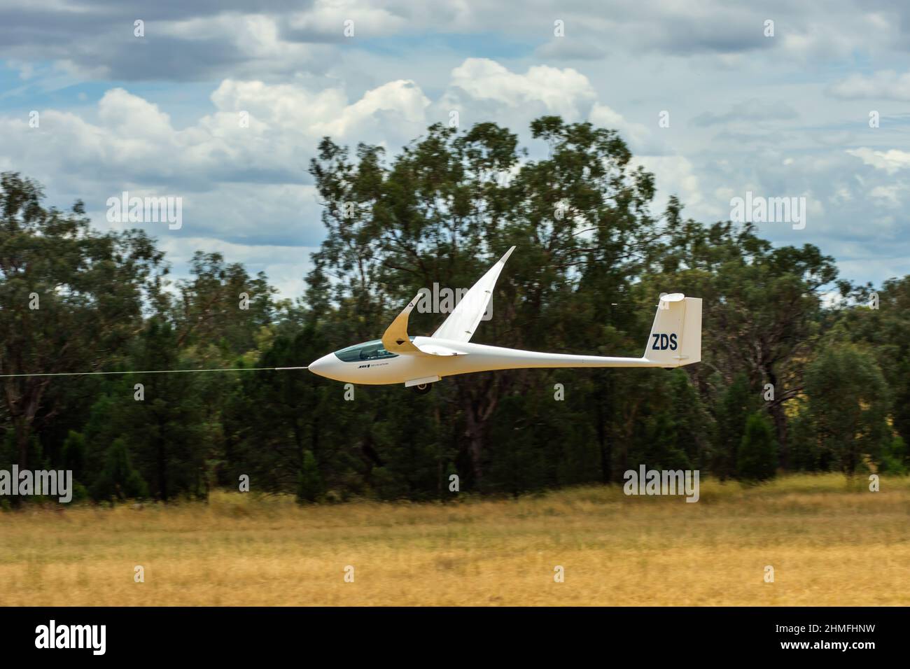 A South African Jonker JS1 B Revelation sailplane taking off at Lake ...
