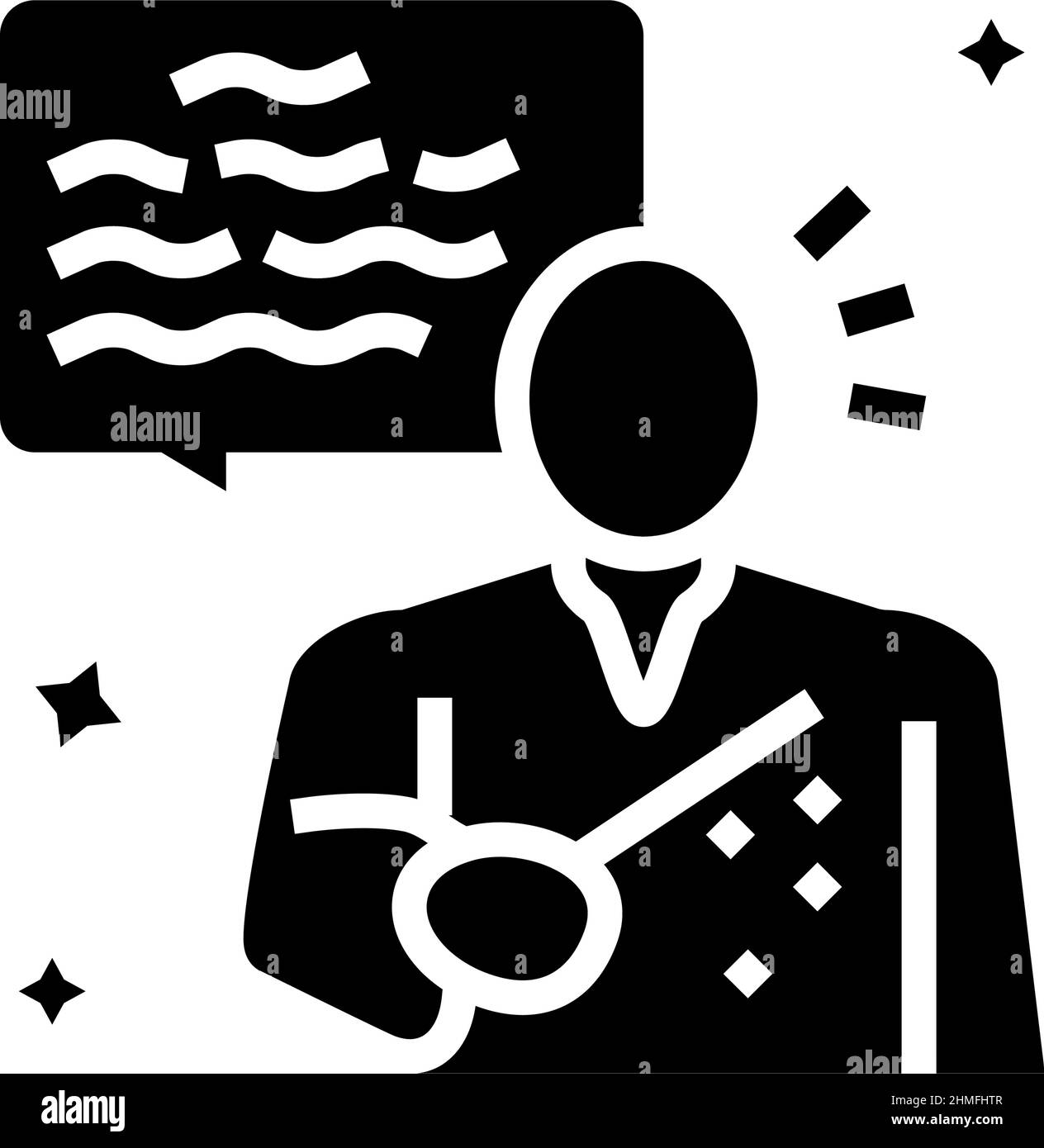 spell magic glyph icon vector illustration Stock Vector Image & Art - Alamy