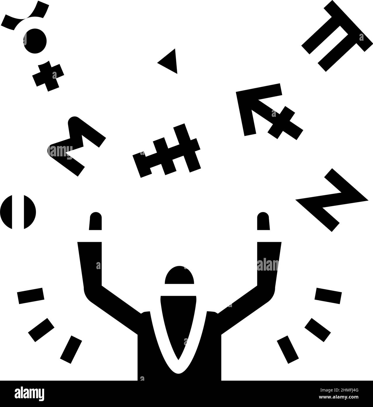 witchcraft magic glyph icon vector illustration Stock Vector Image ...