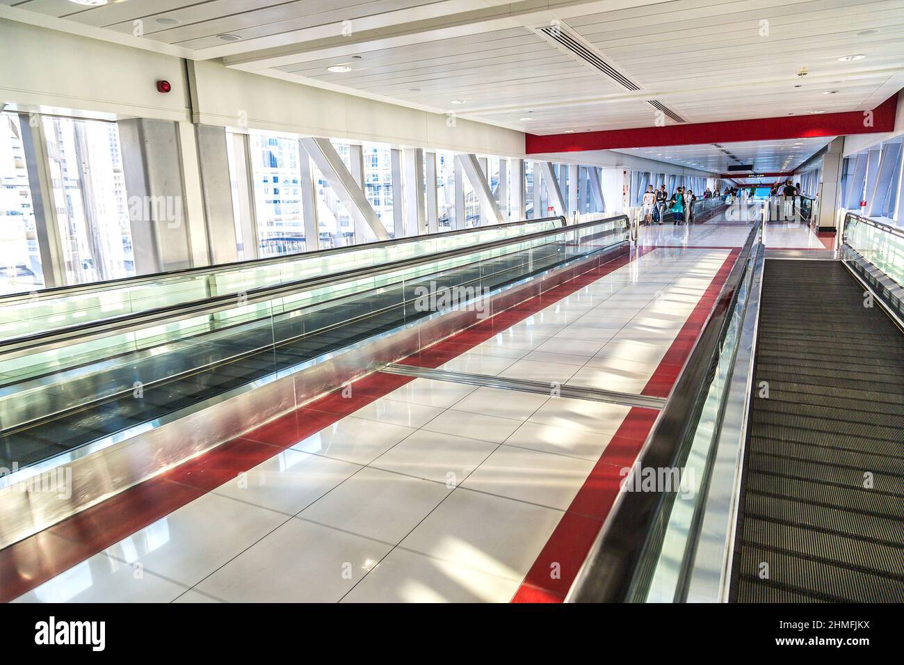 Automatic stairs in Dubai metro station. United Arab Emirates Stock ...