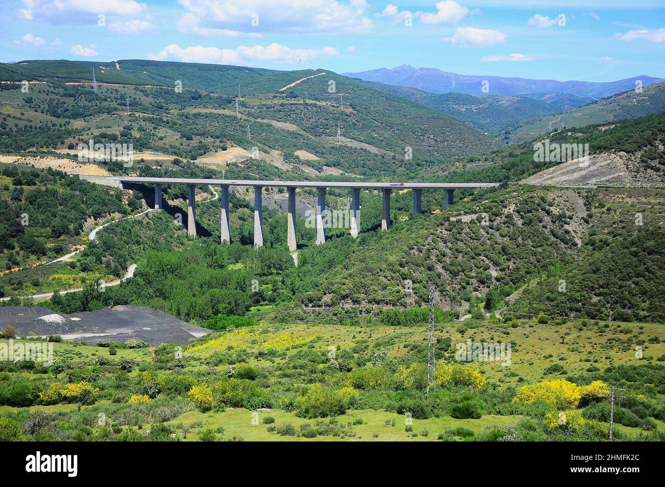 Mountain valley at summer time. Central Spain Stock Photo - Alamy