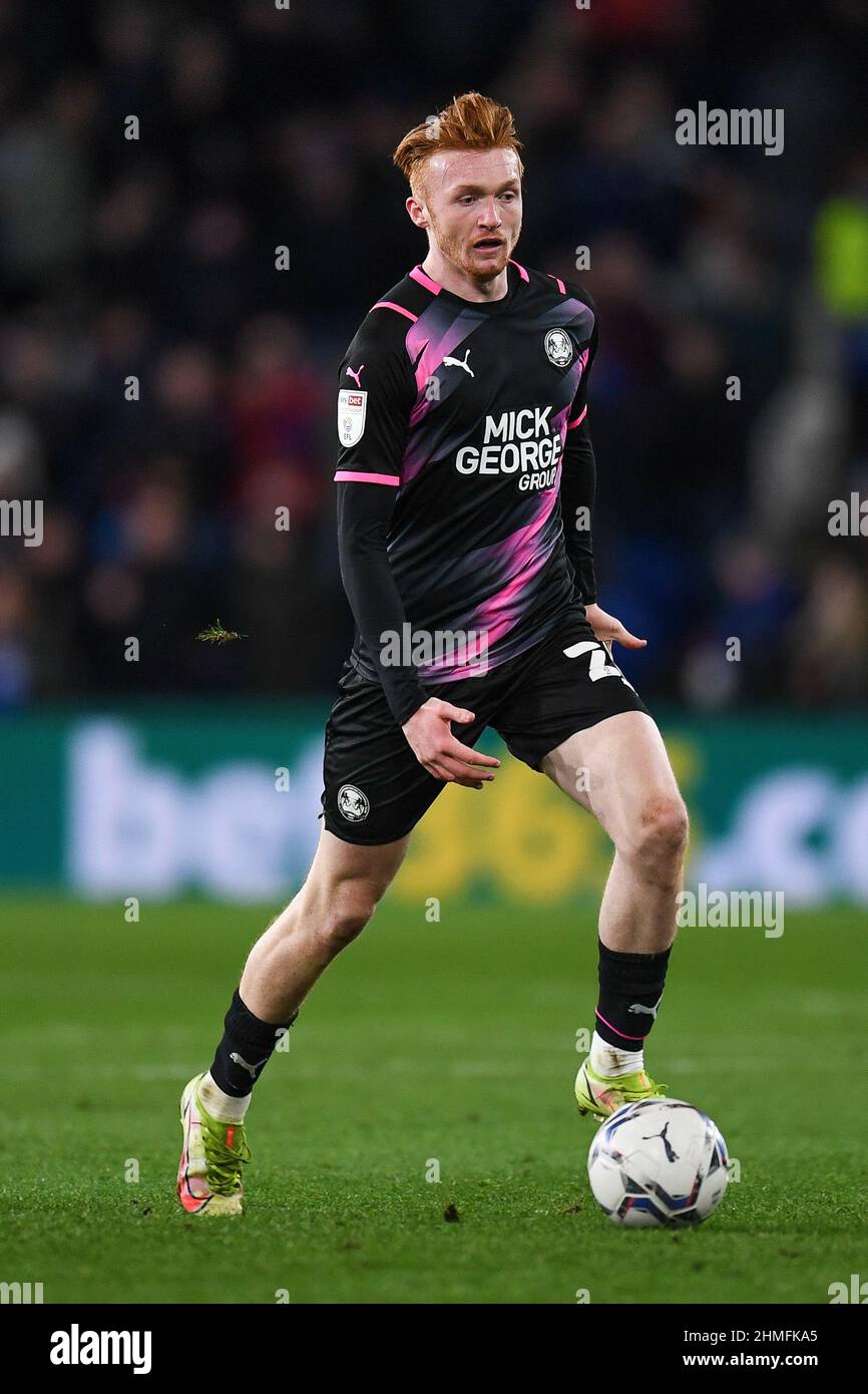 Callum Morton #20 of Peterborough United in action during the game ...