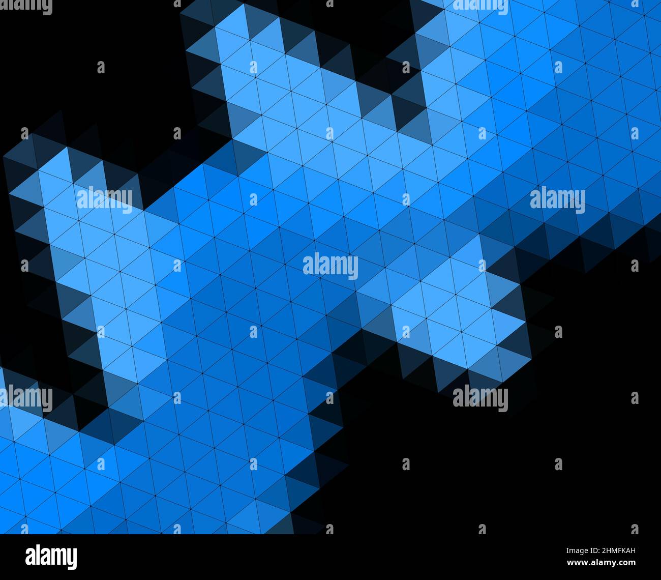 Abstract blue background with triangles Stock Photo - Alamy