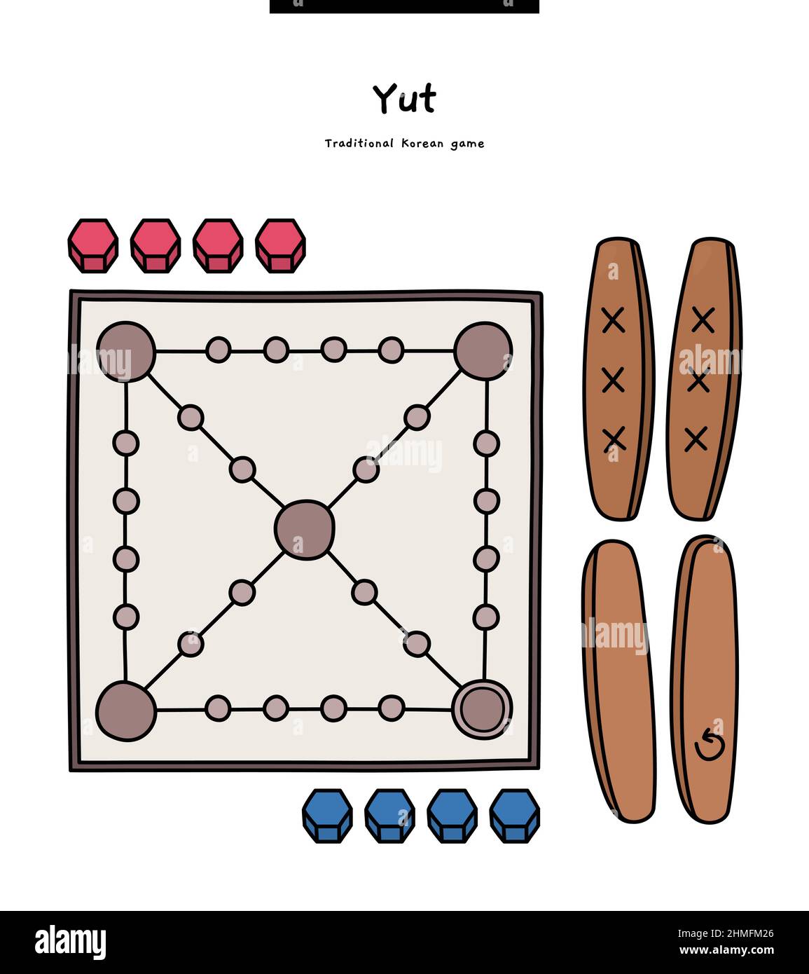 Yut game Stock Vector Images - Alamy