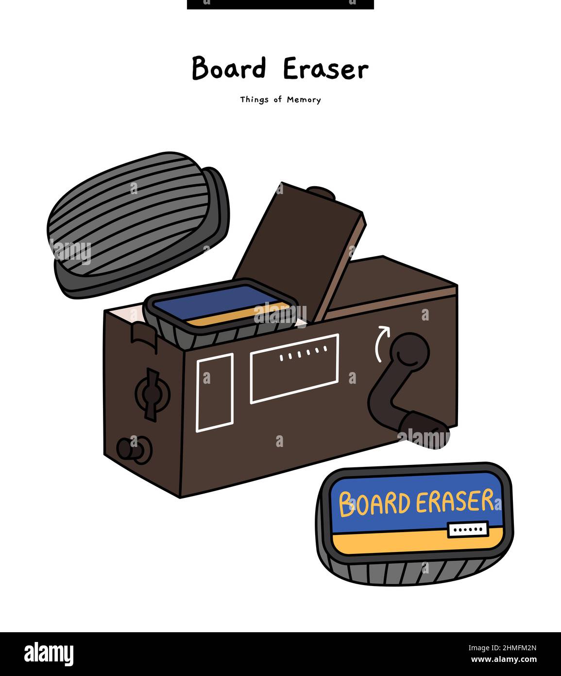 School blackboard eraser retro hi-res stock photography and images - Alamy