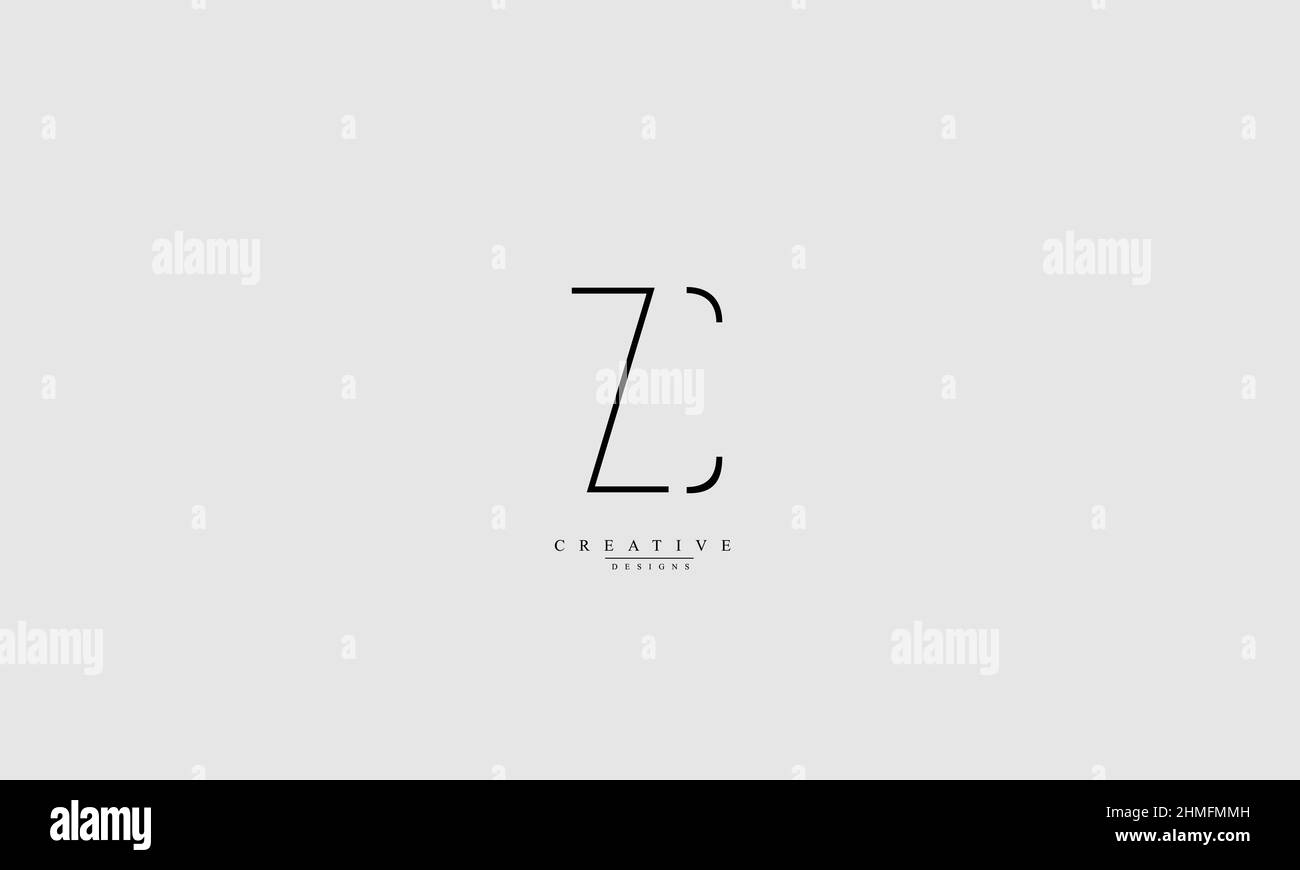 Alphabet letters Initials Monogram logo ZC CZ Z C Stock Vector Image ...