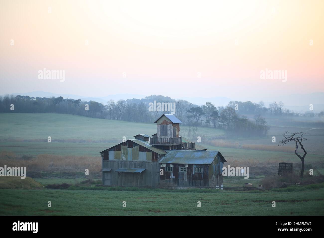 landscape art village, cattle farm at Anseong Pyeongtaek South Korea ...