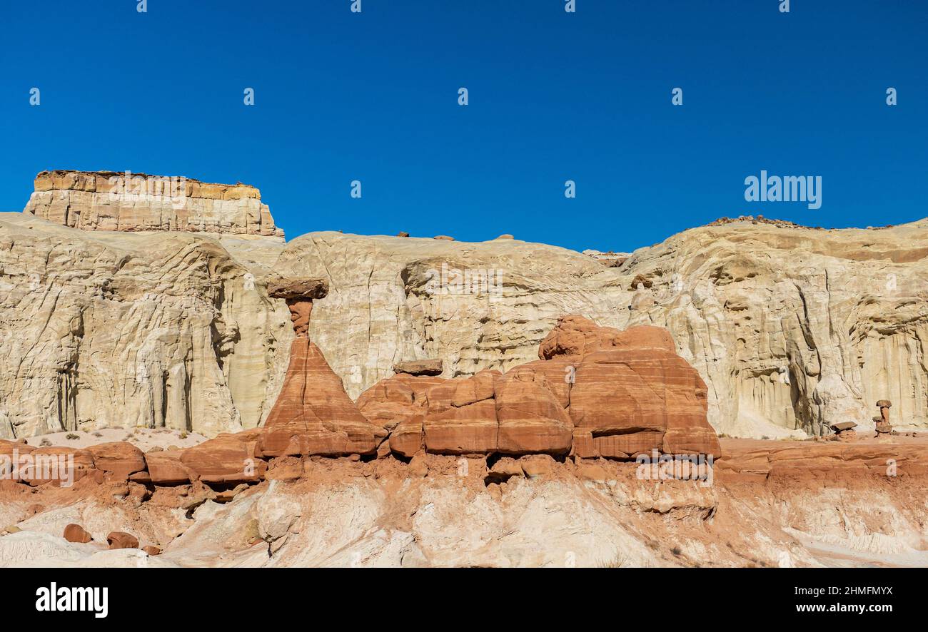 The Toadstools, a rock formation in the Escalante Grand Staircase of ...