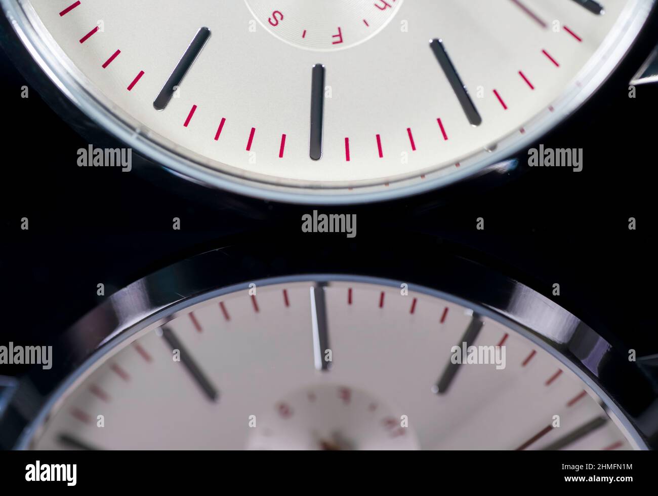 closeup to Reflection automatic half of men watch Stock Photo - Alamy