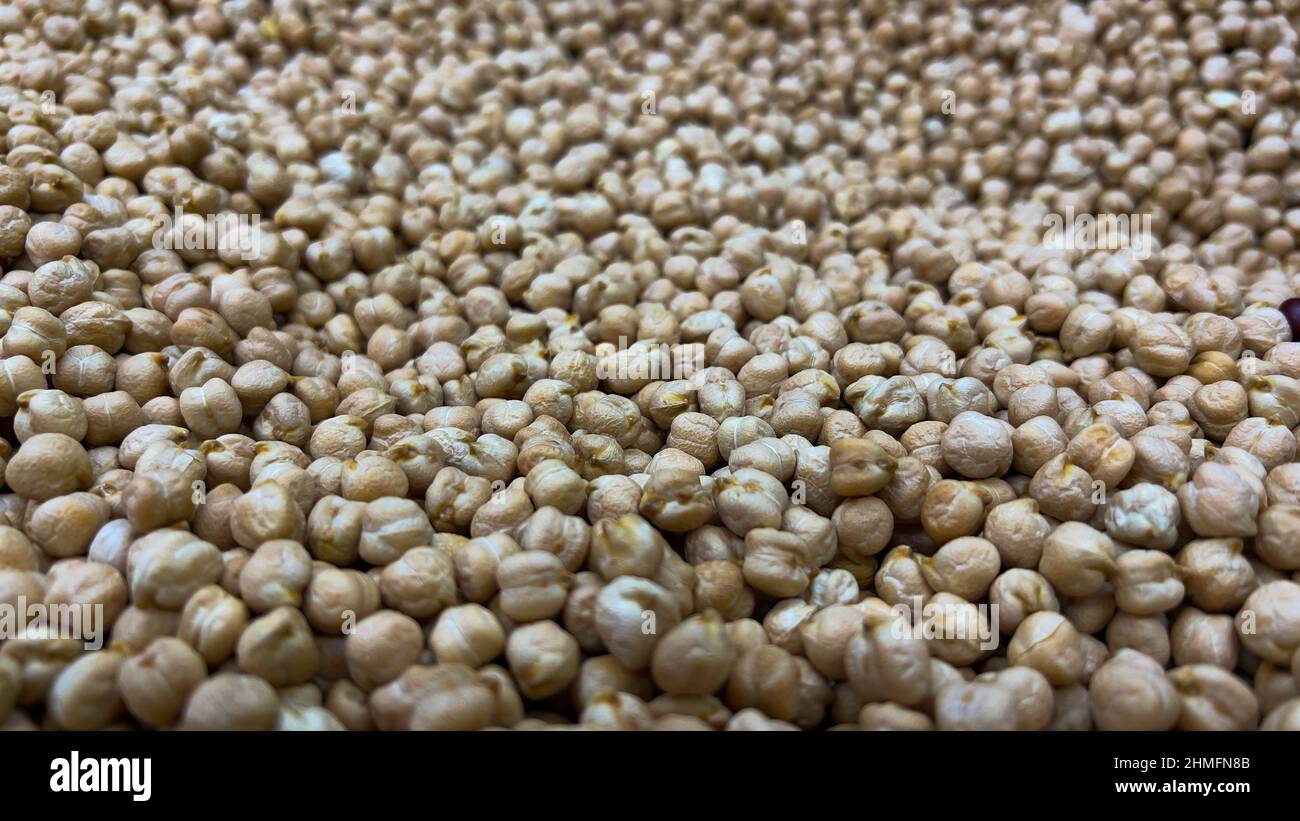 Close up to Pile Garbanzo beans ,background , Texture and Pattern Stock ...