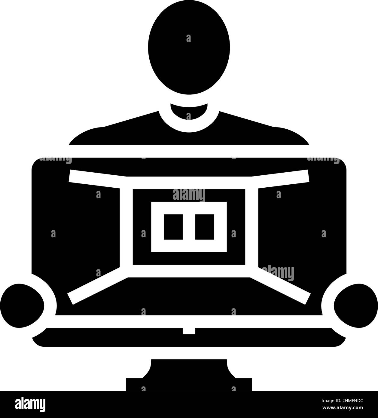 Interior Designer Glyph Icon Vector Illustration Stock Vector Image 5744