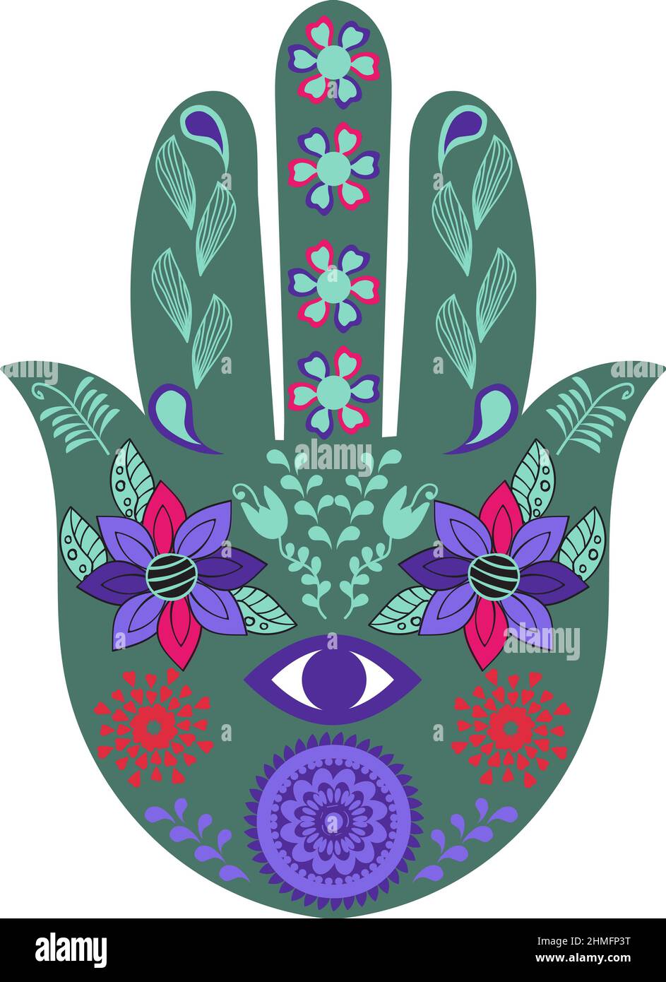 Colorful Hamsa Hand Designs