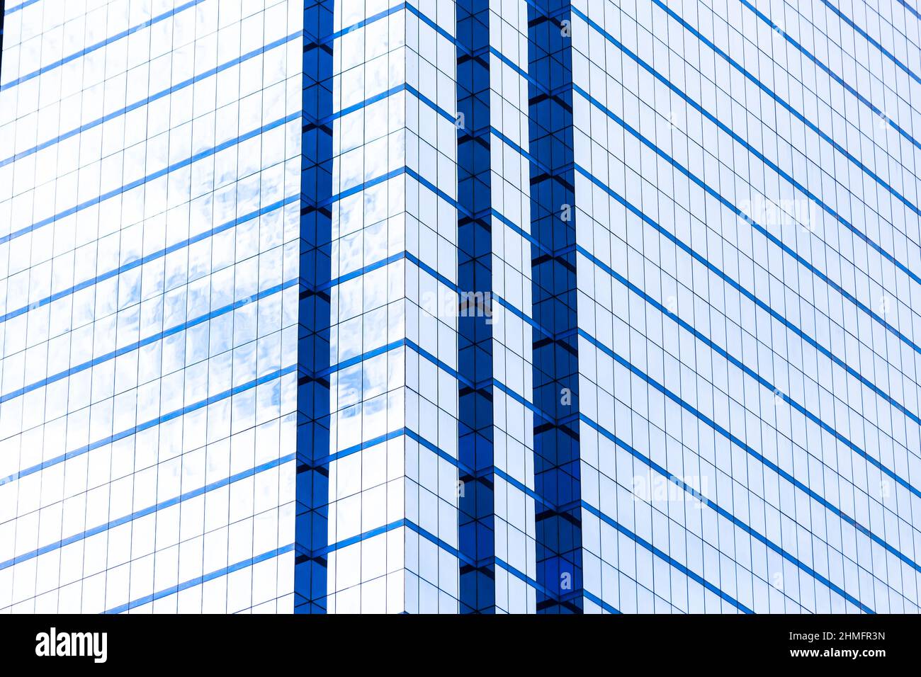 Blue glass windows of office building for background Stock Photo - Alamy
