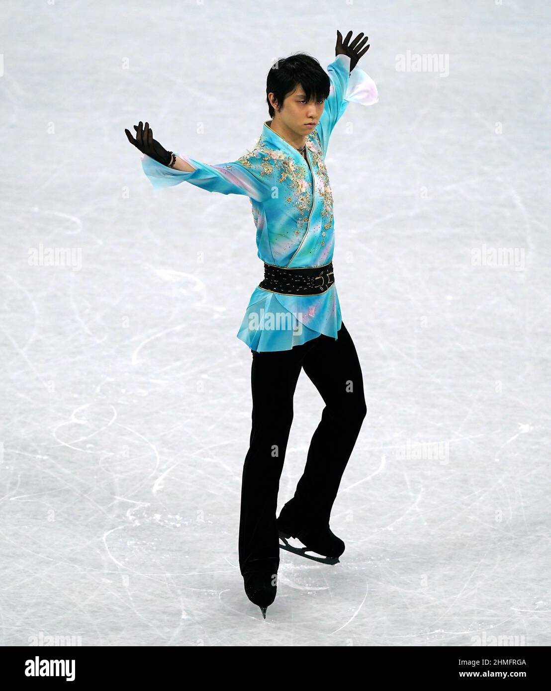 Japan's Yuzuru Hanyu during the Men Single Skating - Free Skating on ...