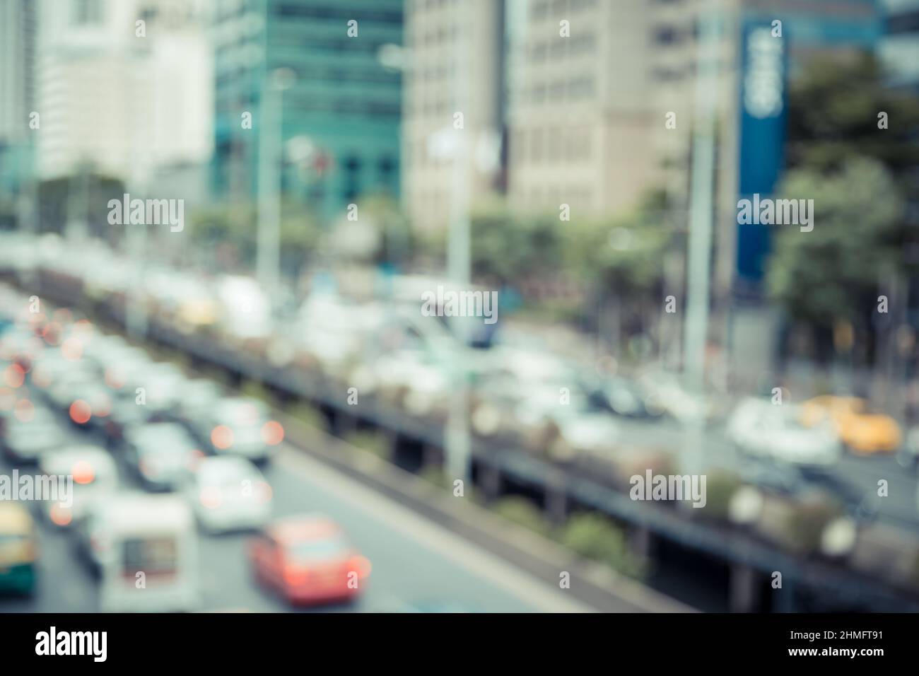 Blur of traffic jam in the city Stock Photo - Alamy