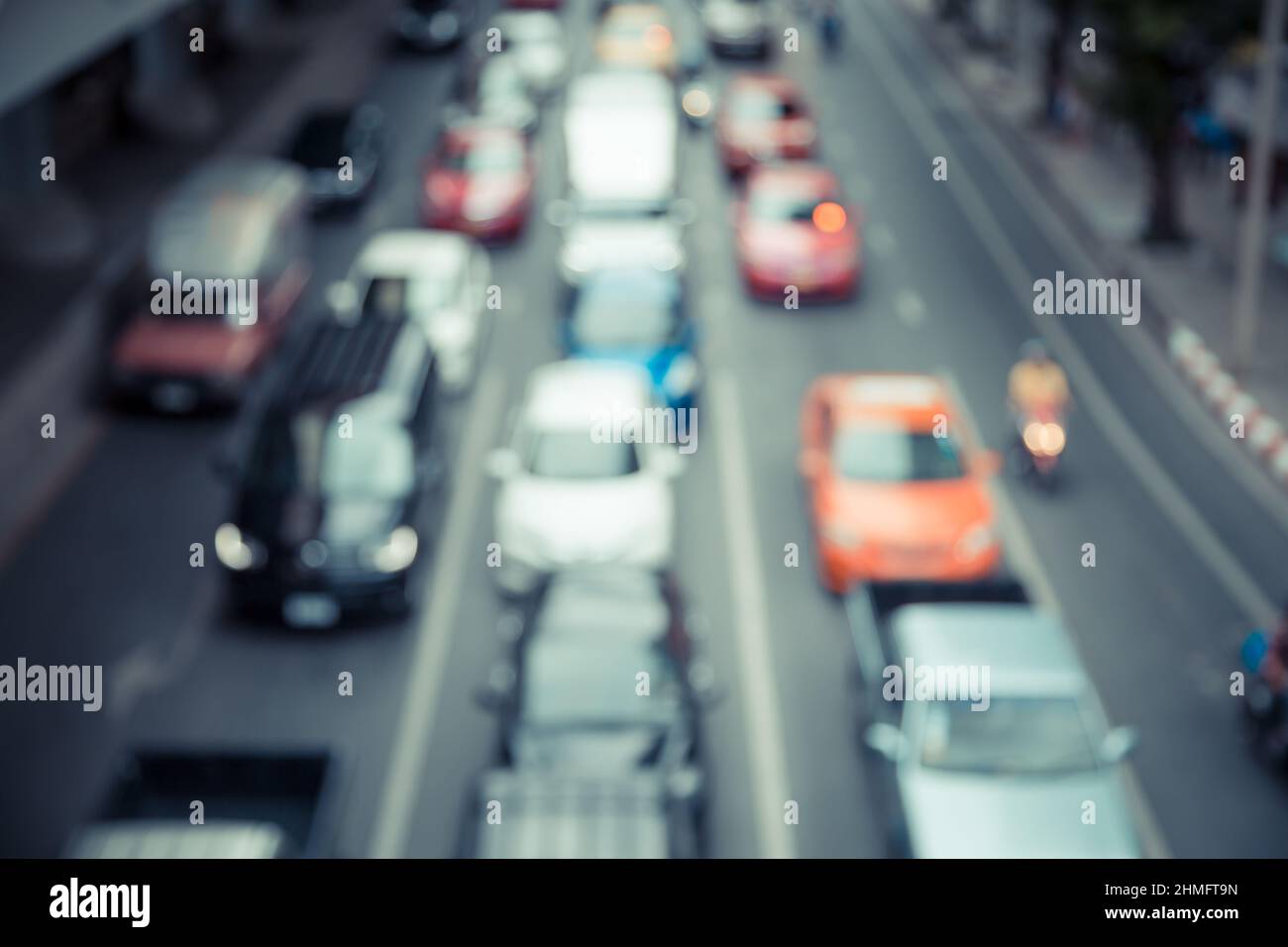 Blur of traffic jam in the city Stock Photo - Alamy