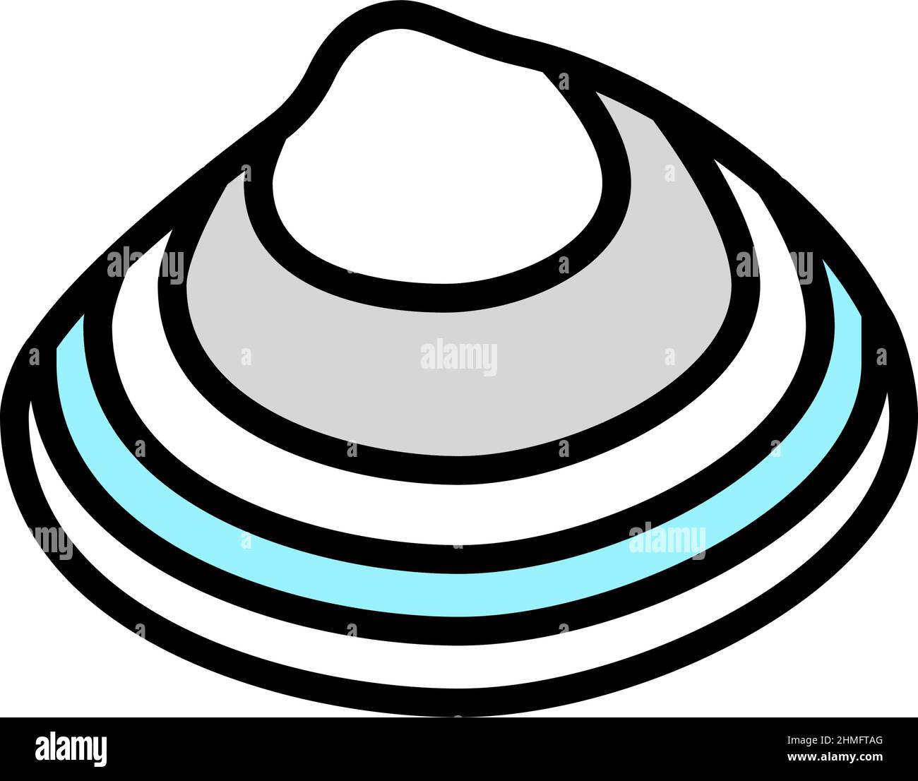 surf clam color icon vector illustration Stock Vector Image & Art - Alamy