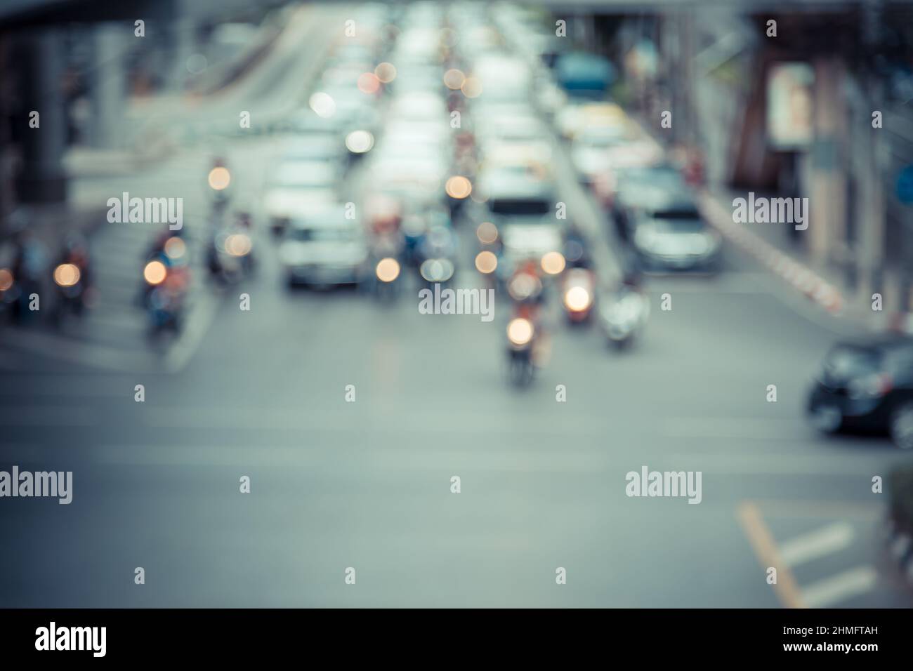 Blur of traffic jam in the city Stock Photo - Alamy