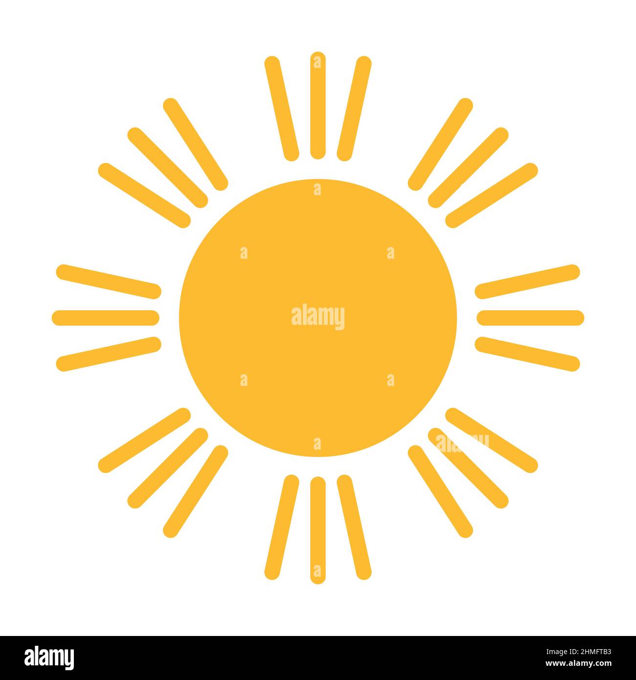 A half sun is setting downwards icon vector sunset concept for graphic ...