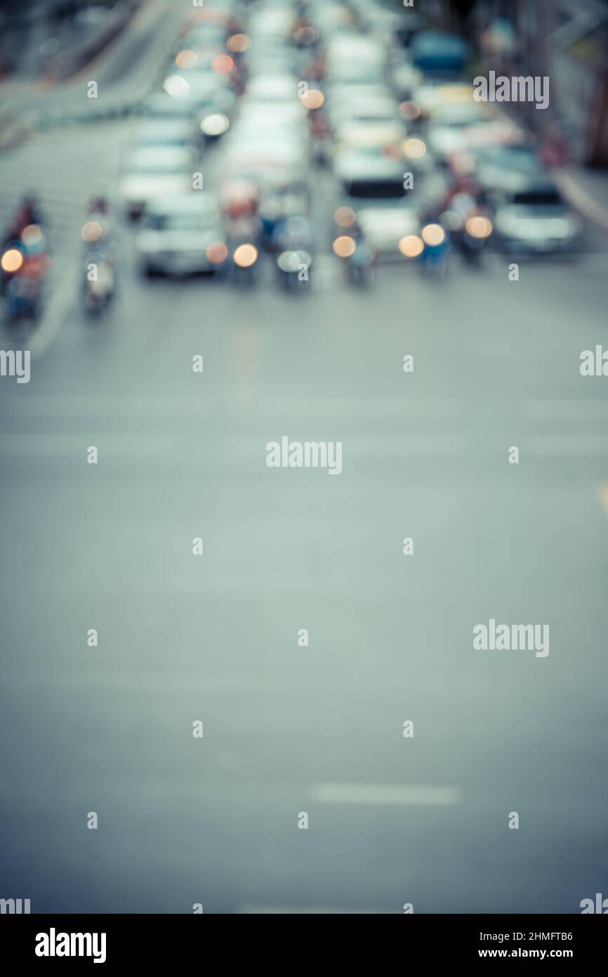 Blur of traffic jam in the city Stock Photo - Alamy