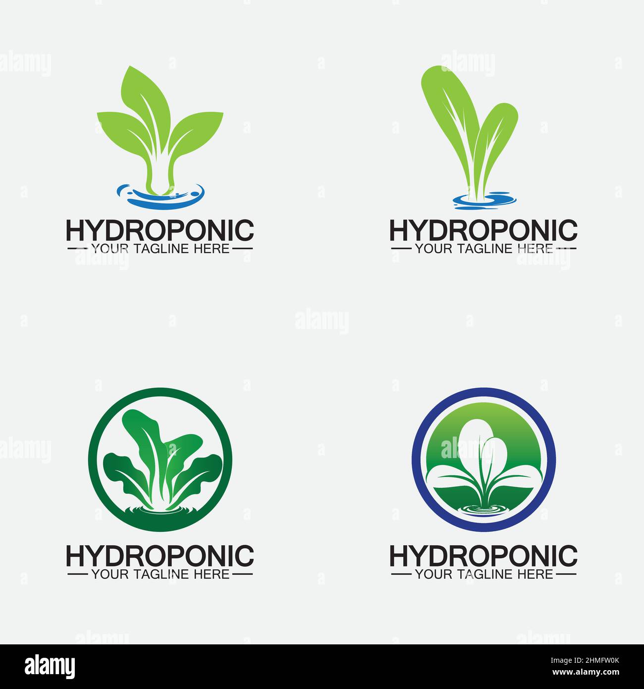 Hydroponic logo vector icon illustration design Stock Vector Image ...