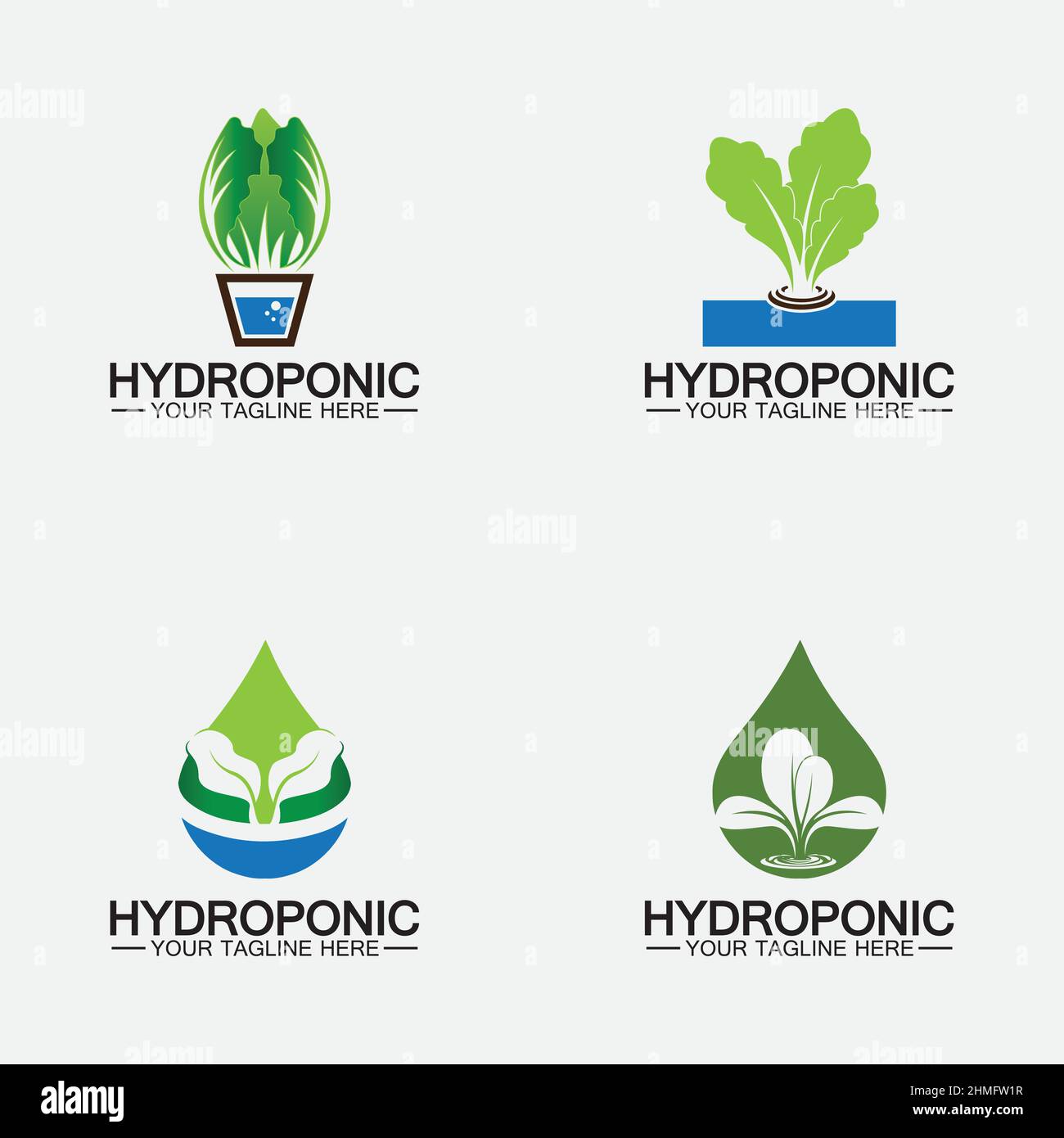 Hydroponic logo vector icon illustration design Stock Vector Image ...