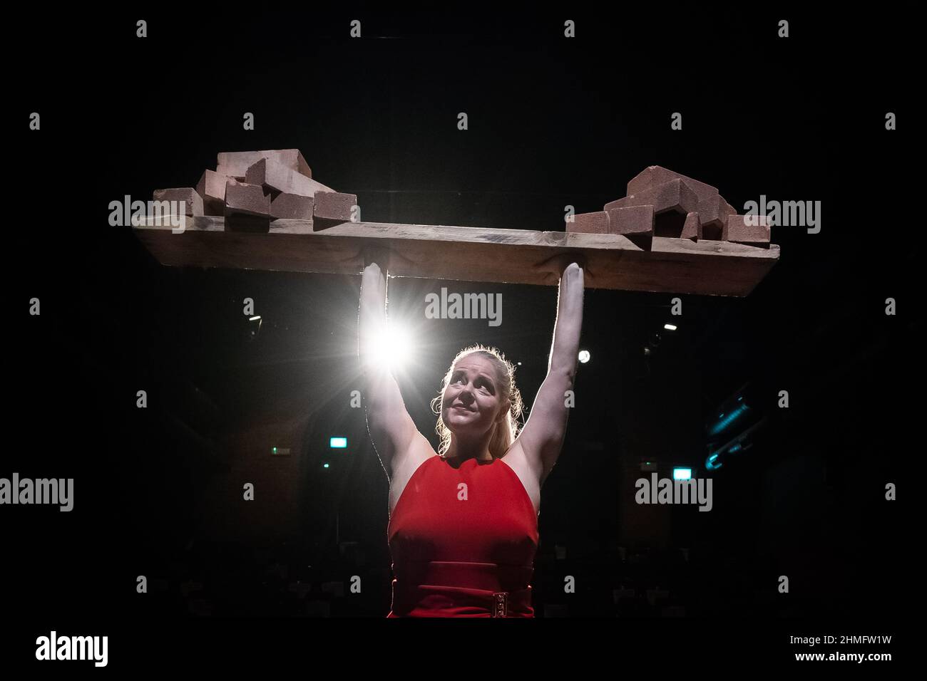 Charmaine Childs aka ‘Strong Lady’ demonstrates her powerful lifting ...