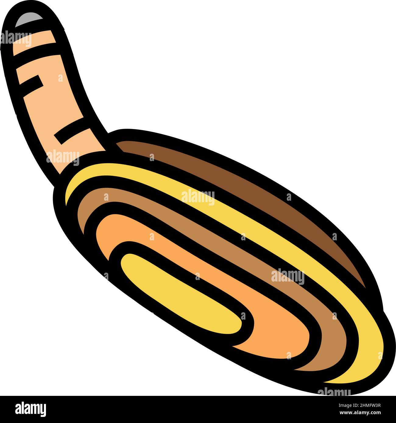 pacific razor clam color icon vector illustration Stock Vector Image ...