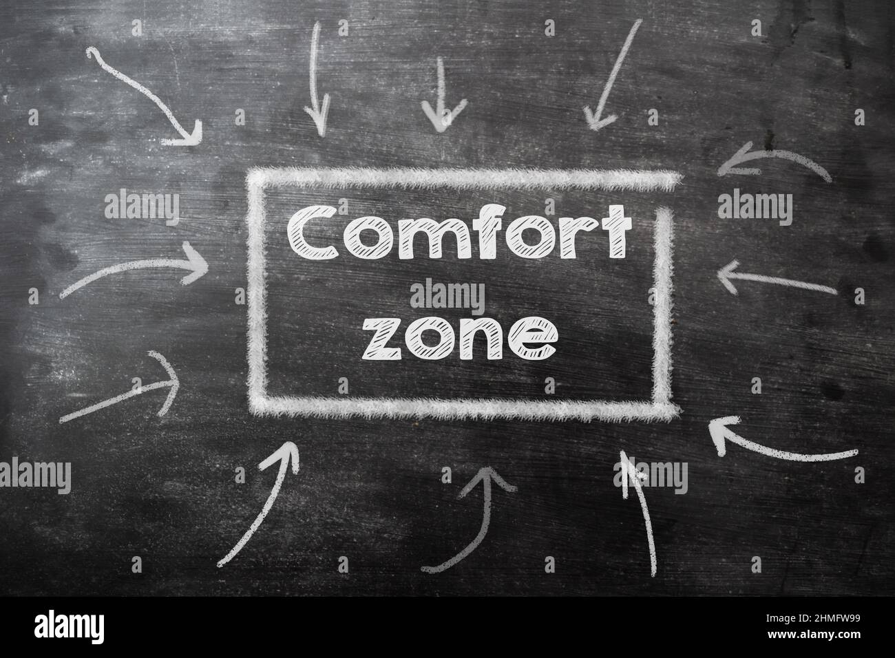 the arrows on the black board point to the text in the center of the ...