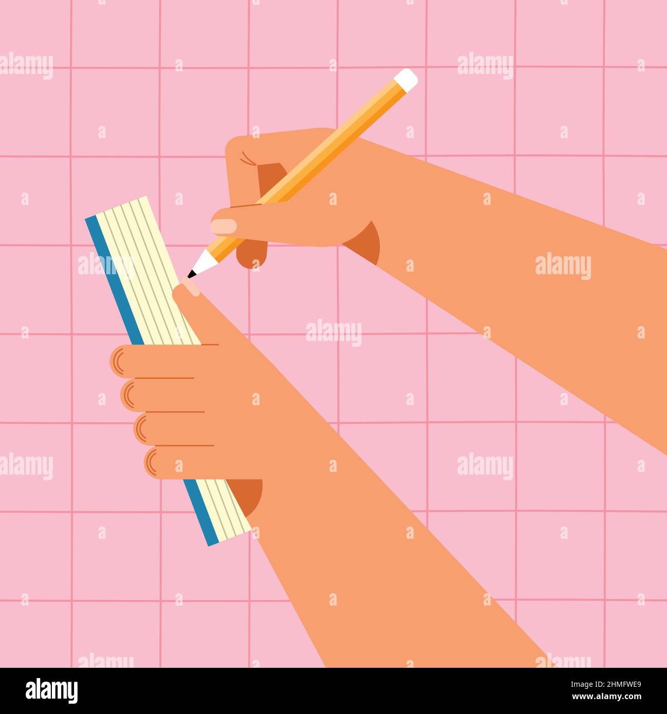 hands writing in book icons Stock Vector Image & Art - Alamy