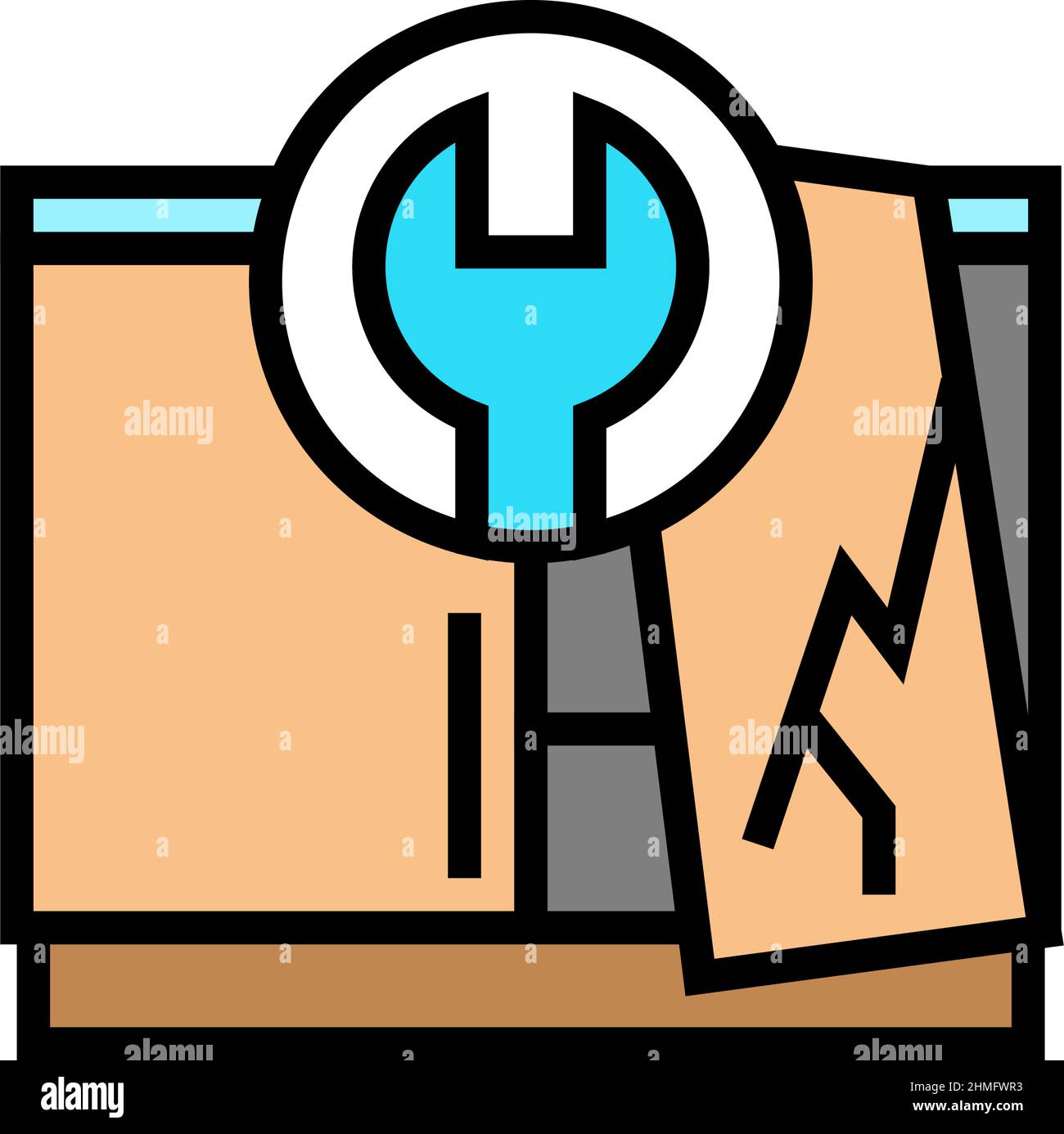 Repair Furniture Color Icon Vector Illustration Stock Vector Image