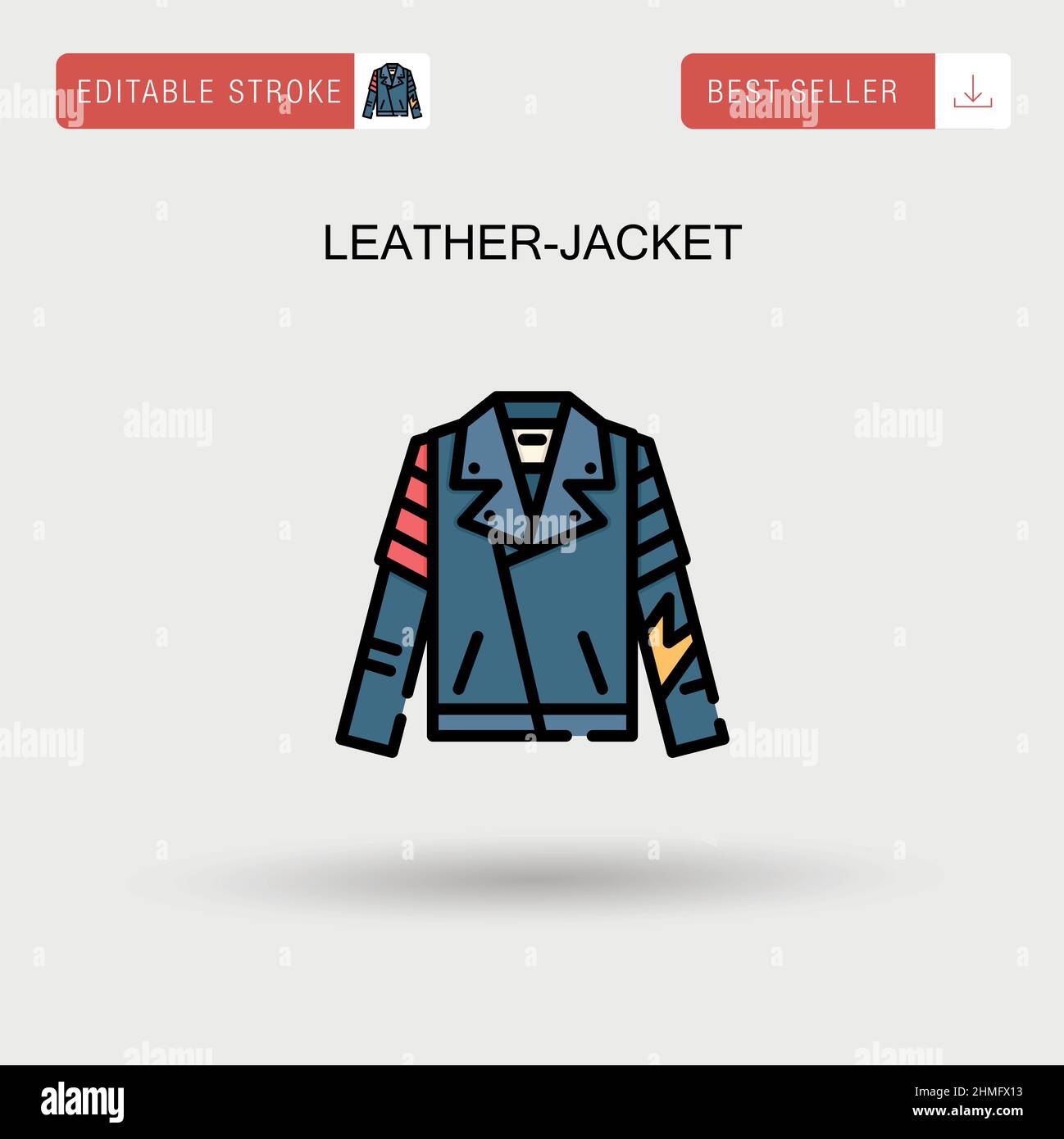 Leather coat female Stock Vector Images - Alamy