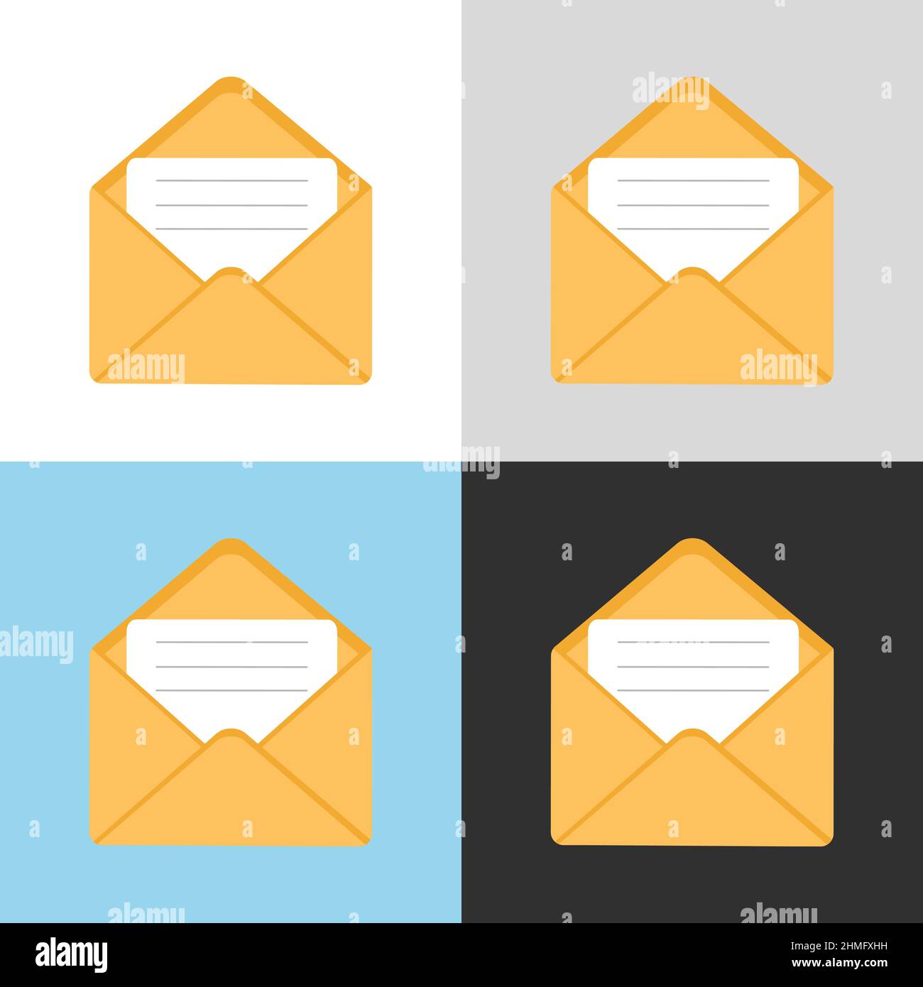 Mail envelope icon. Receiving SMS messages, notifications, invitations ... Mail envelope icon. Receiving SMS messages, notifications, invitations ...