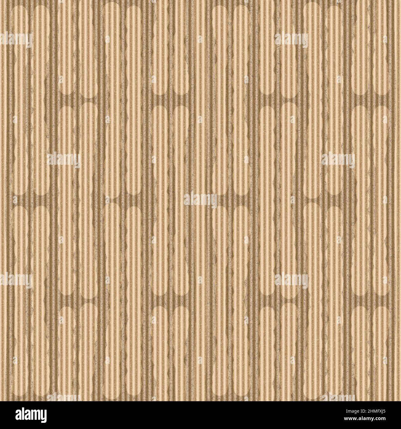 Ecru recycled corrugated pulp card paper texture. Ribbed plain neutral ...