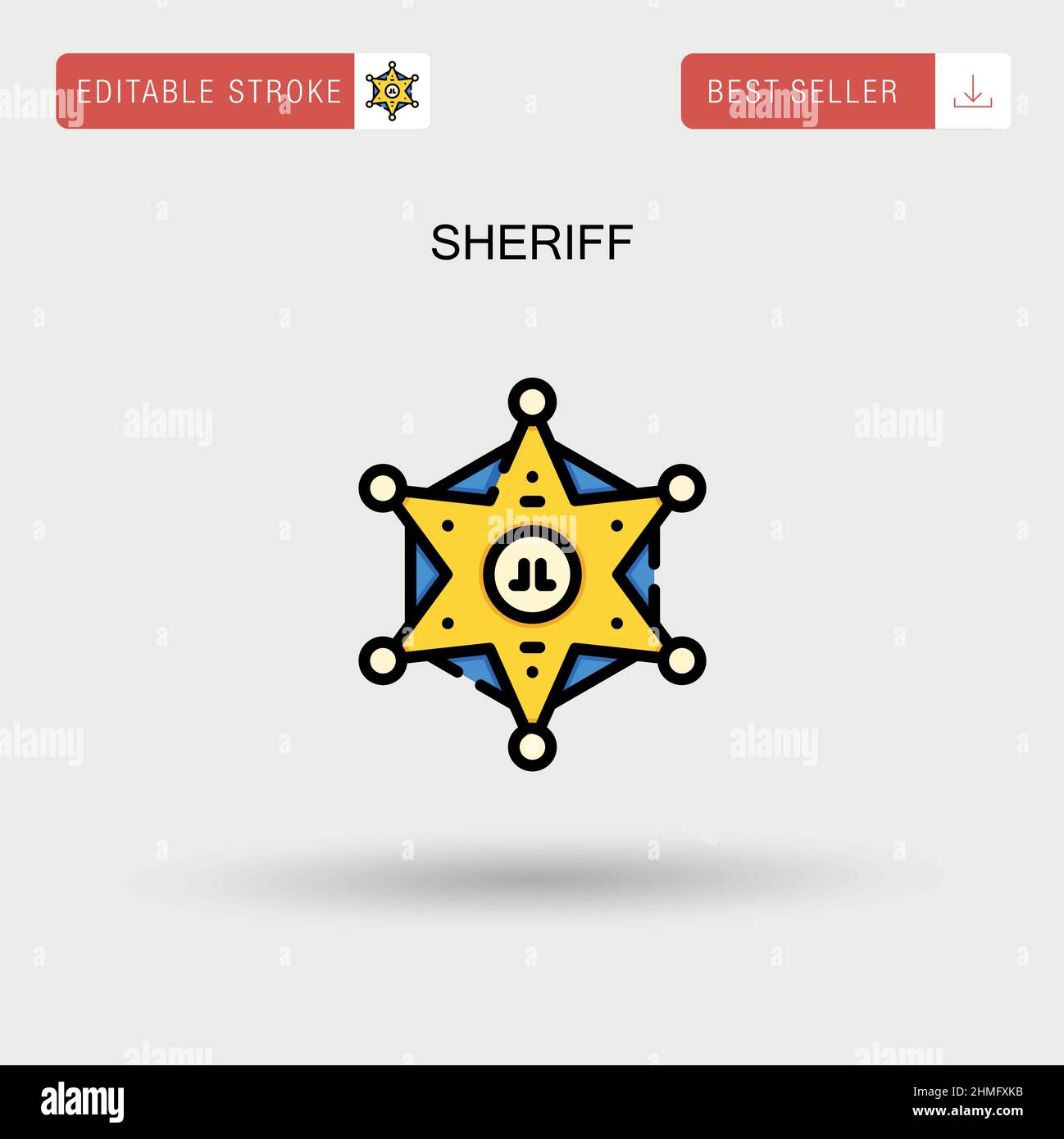 Metal sheriff hi-res stock photography and images - Alamy