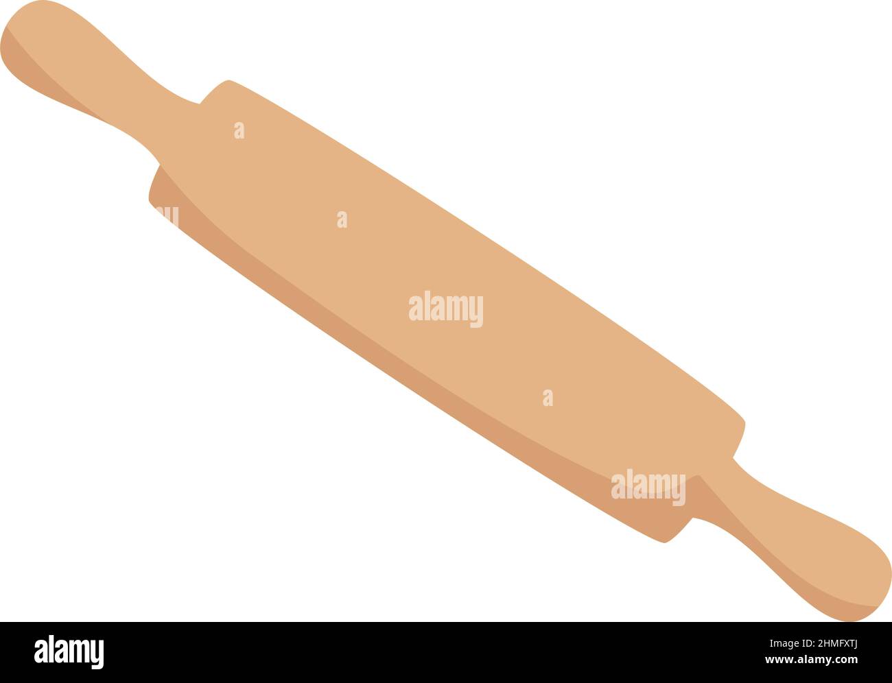 wooden bakery roller Stock Vector Image & Art - Alamy