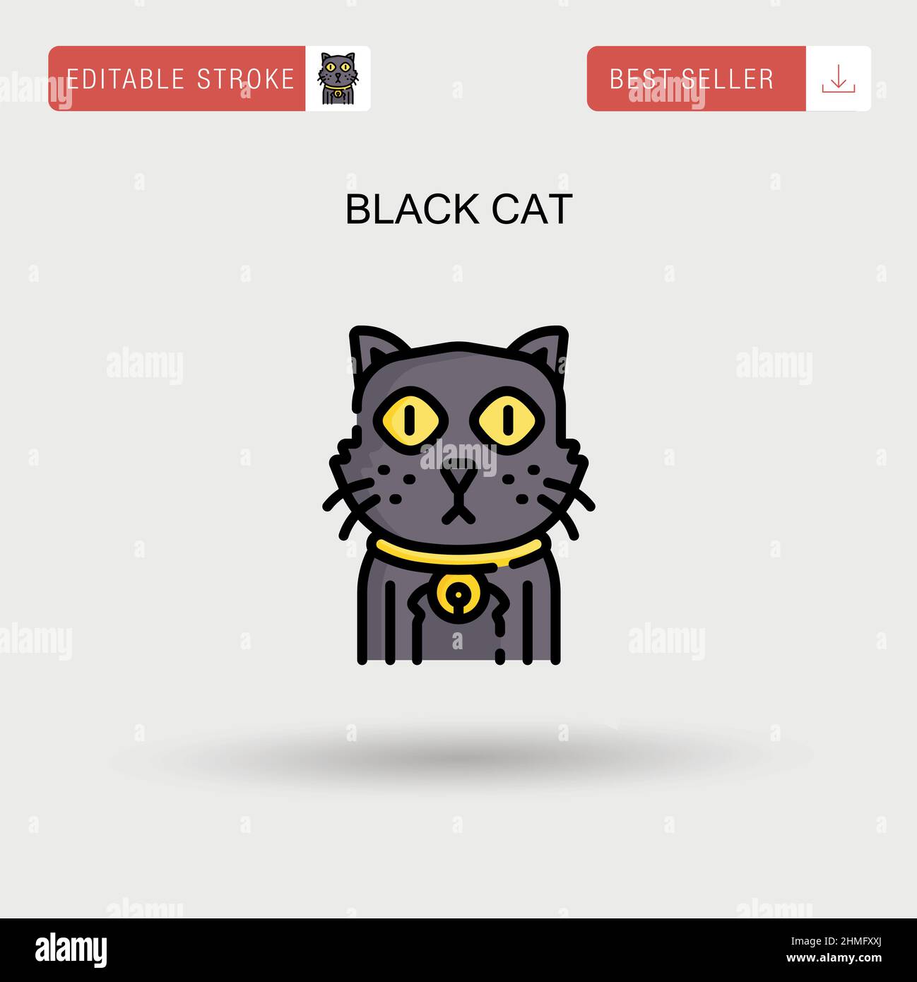 Black cat Stock Vector Images - Alamy