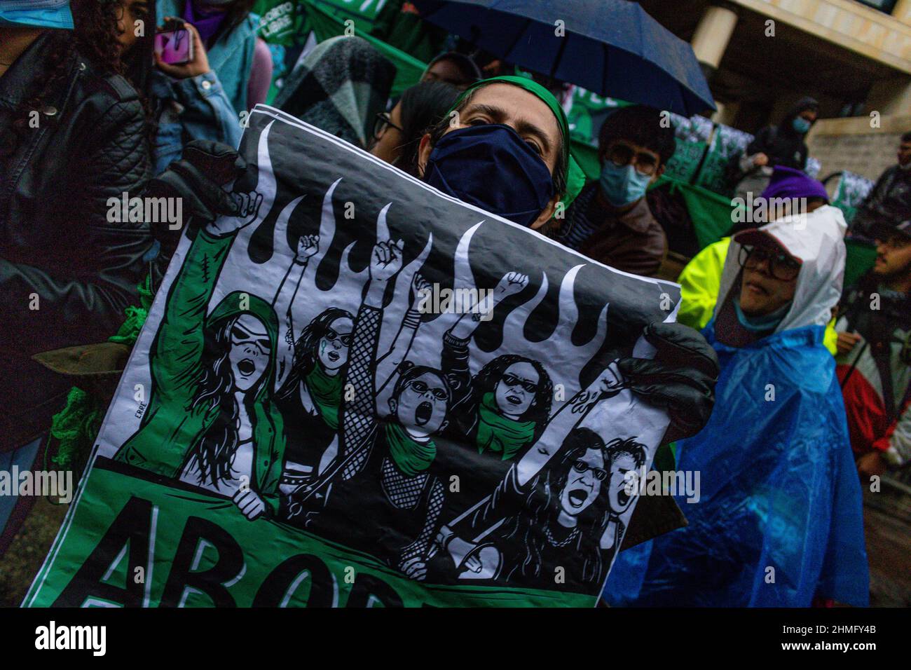 Pro-Choice feminist movements demonstrate in the outskirts of the ...